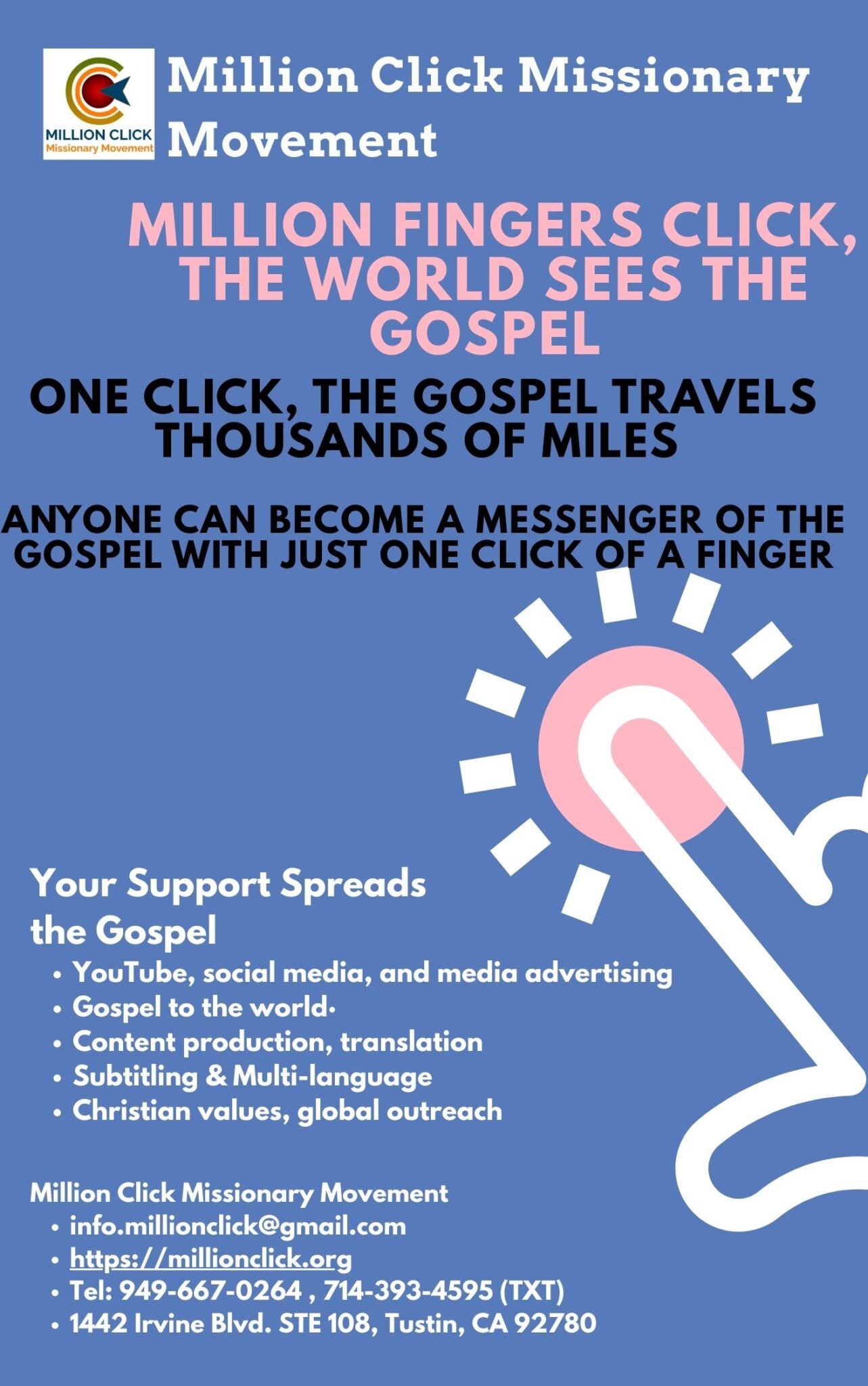 When a Million Fingers Click, the World Sees the Gospel – Million Click ...